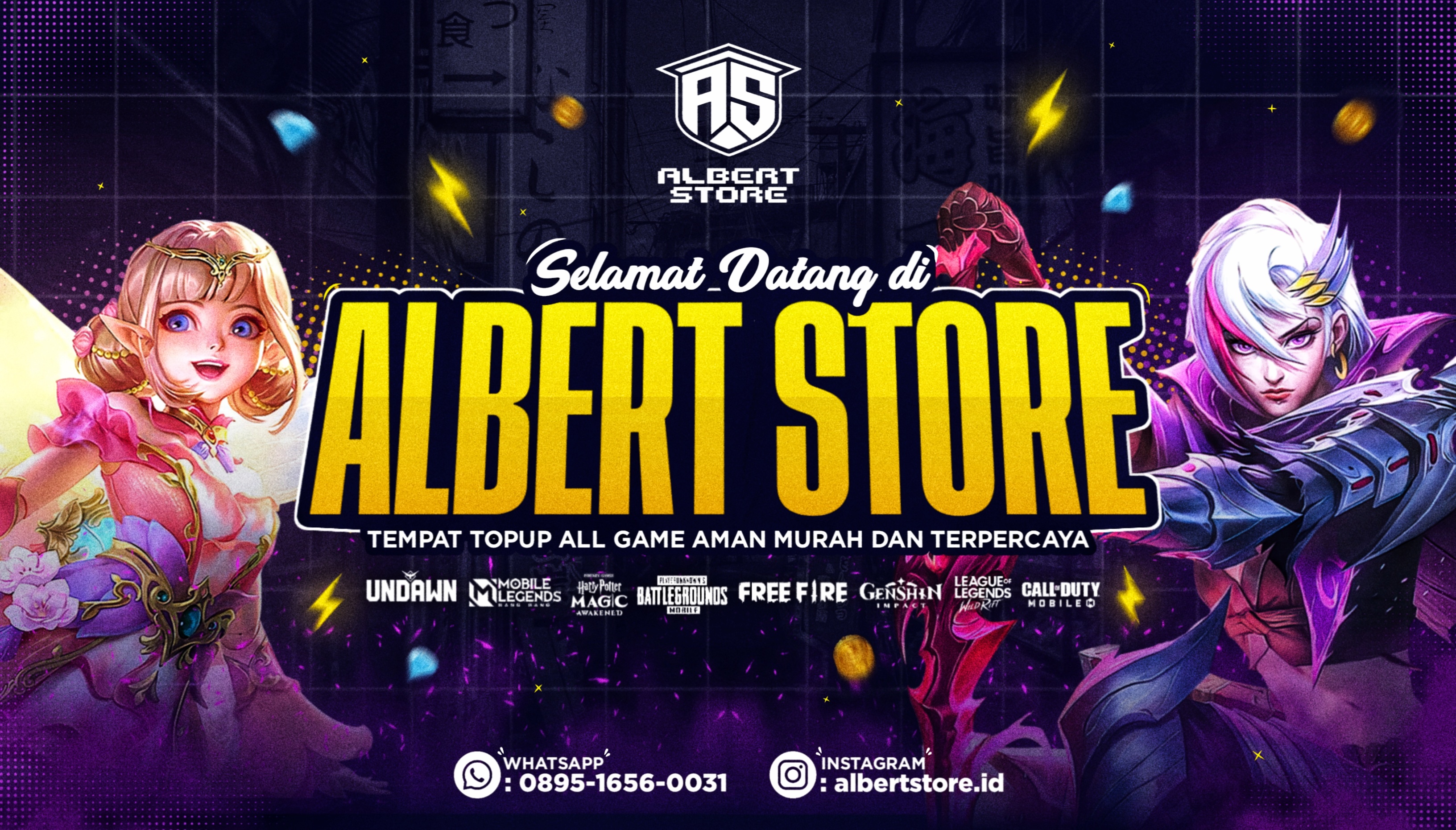 Albert Store - Best Digital Topup and Gaming Service | 24 Hours Online